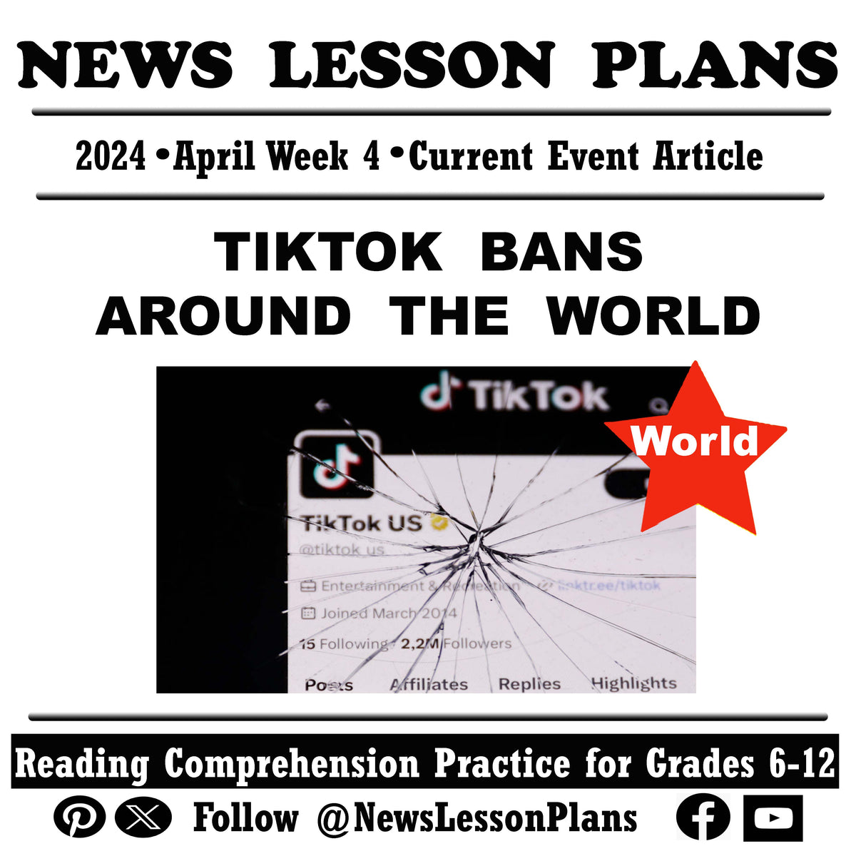 TikTok Bans Around the World_Current Events Lesson Plan for Reading ...
