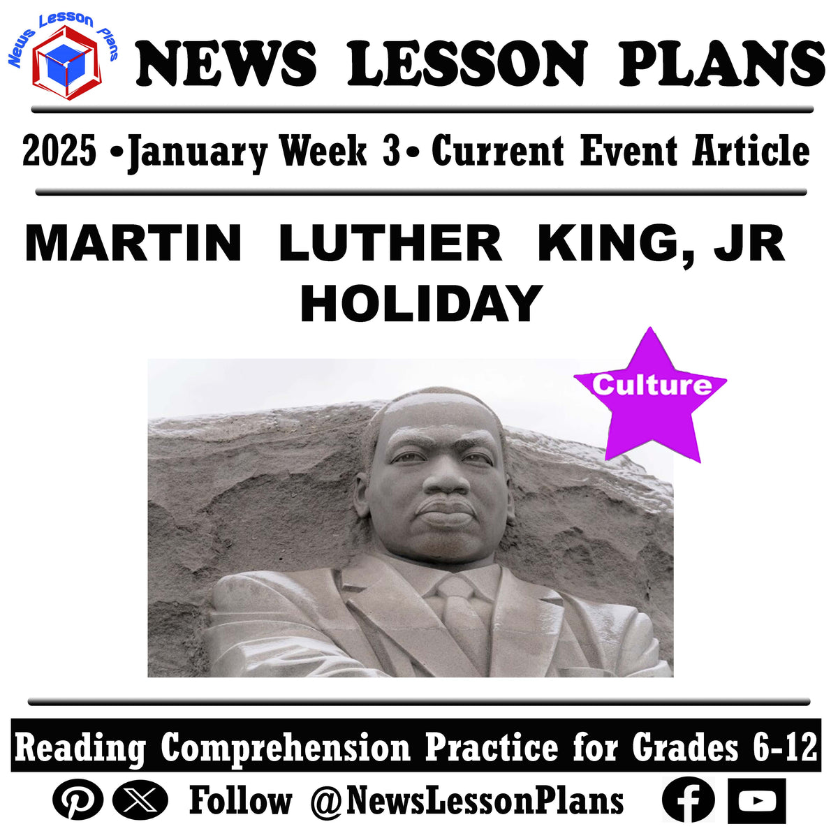 PDF Lesson Plan - Martin Luther King, Jr. Holiday – News Lesson Plans