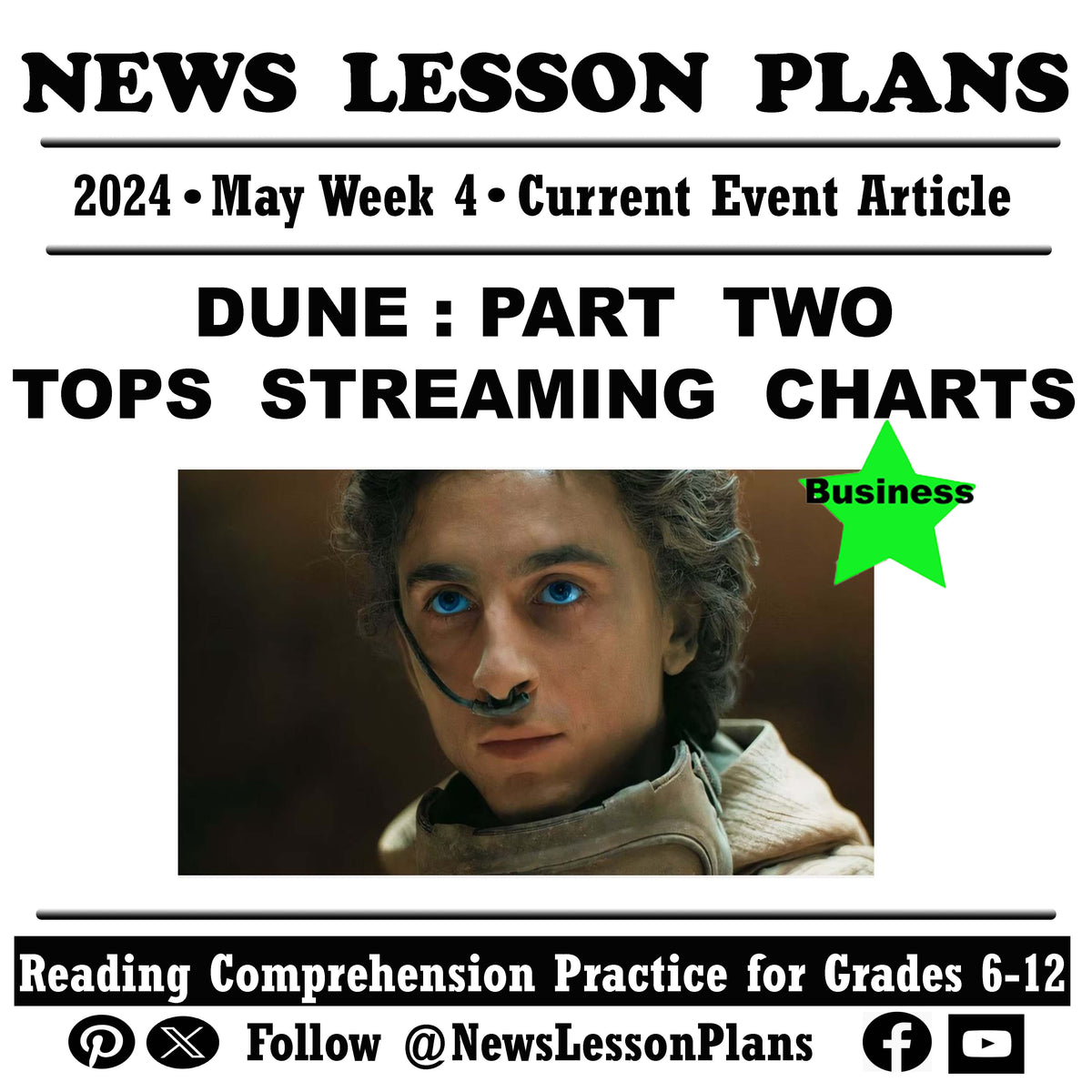 Dune: Part Two Tops Movie Streaming Charts_Current Events Lesson Plan ...