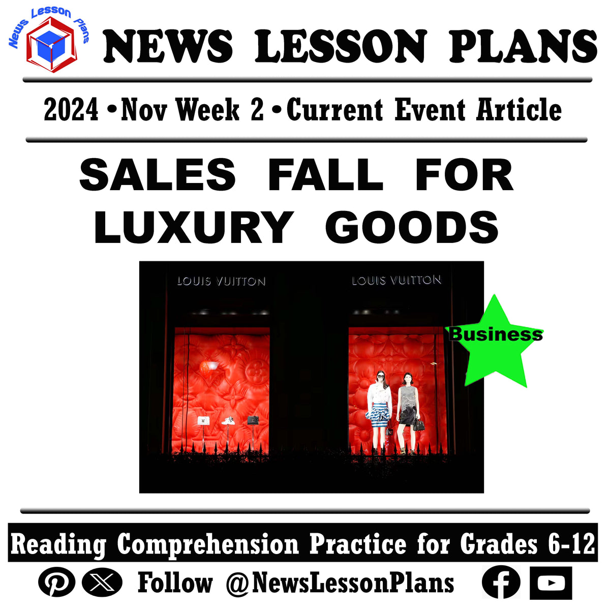 PDF Lesson Plan - Sales Fall for Luxury Goods – News Lesson Plans