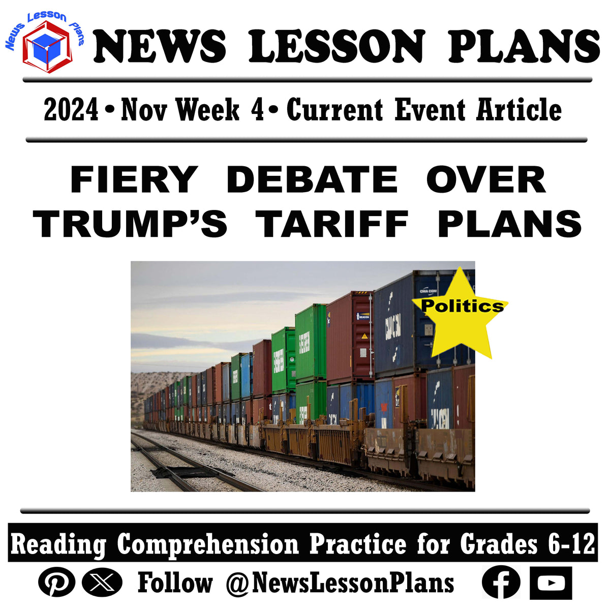 PDF Lesson Plan - Fiery Debate over Trump’s Tariff Plan – News Lesson Plans