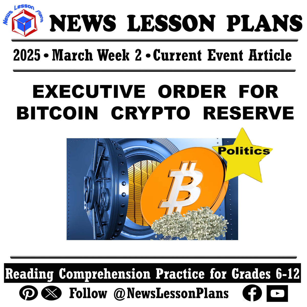 Executive Order for Bitcoin Cryptocurrency Reserve - PDF Lesson Plan ...