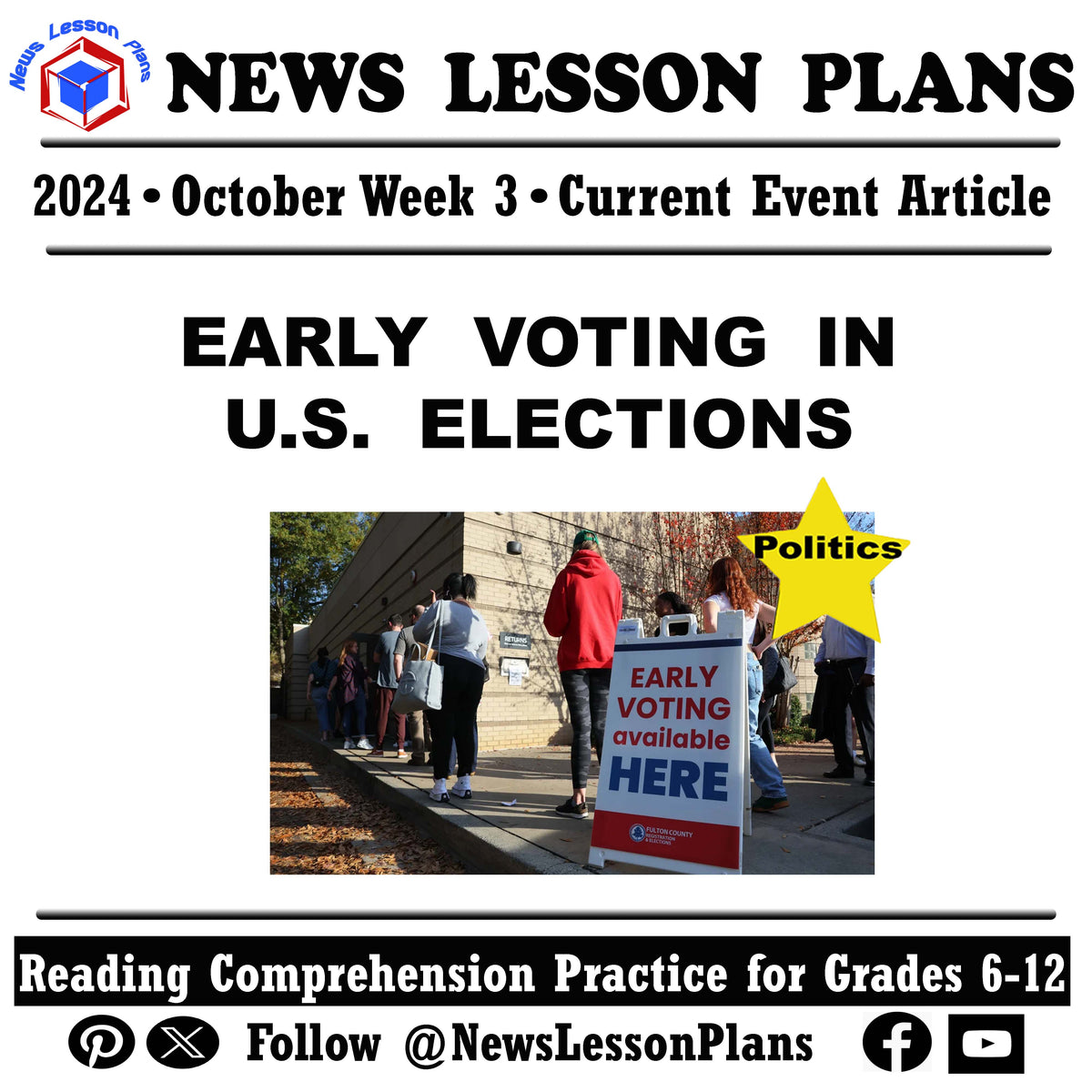 PDF Lesson Plan - Early Voting in U.S. Elections – News Lesson Plans