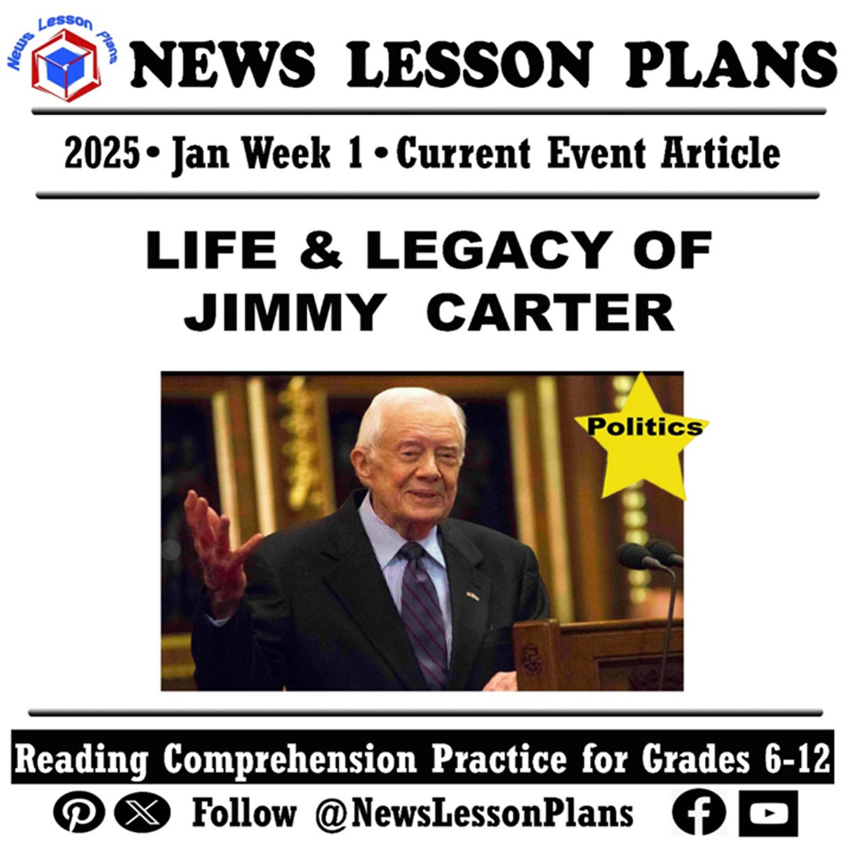 PDF Lesson Plan - The Life & Legacy of Jimmy Carter – News Lesson Plans