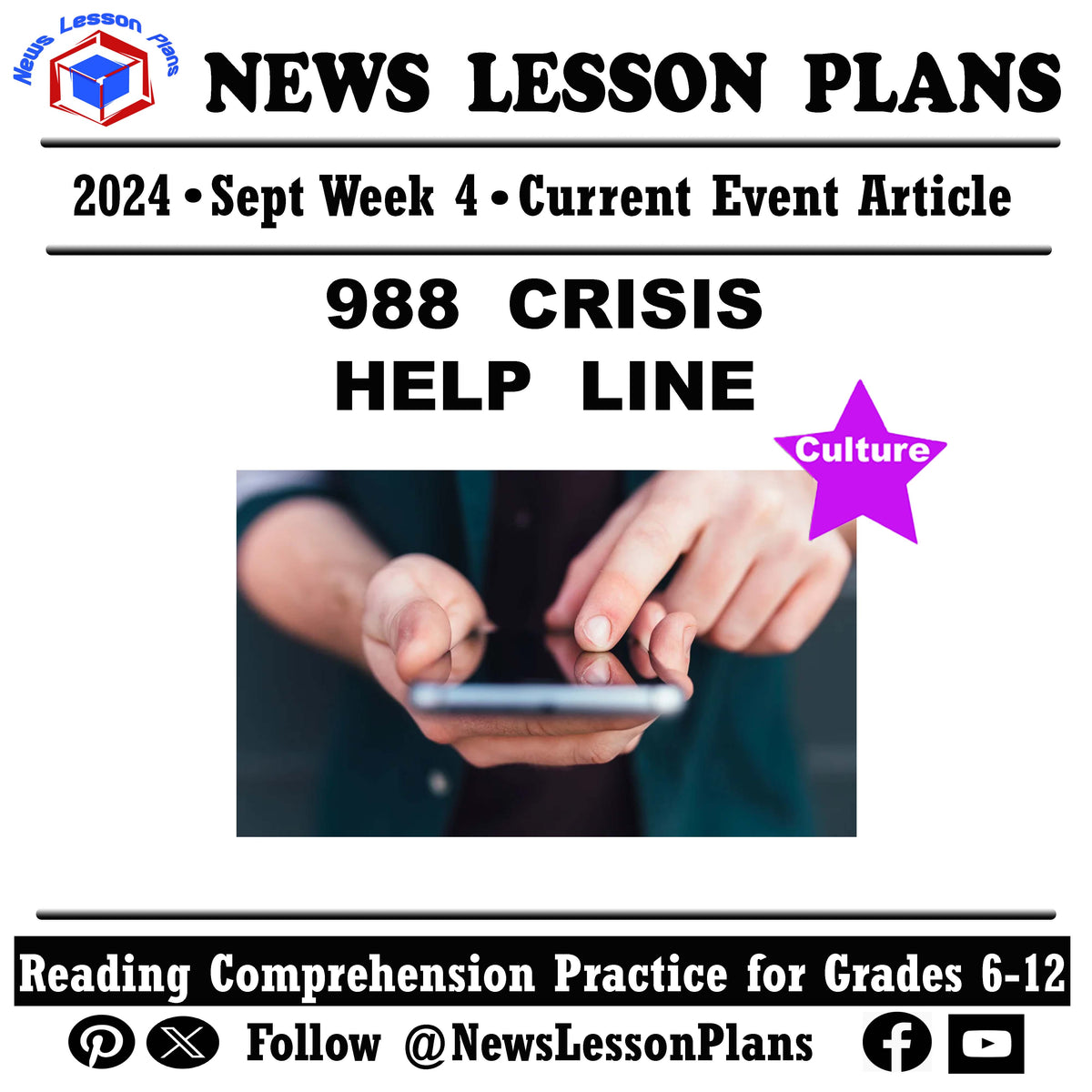 PDF Lesson Plan - 988 Crisis Helpline – News Lesson Plans