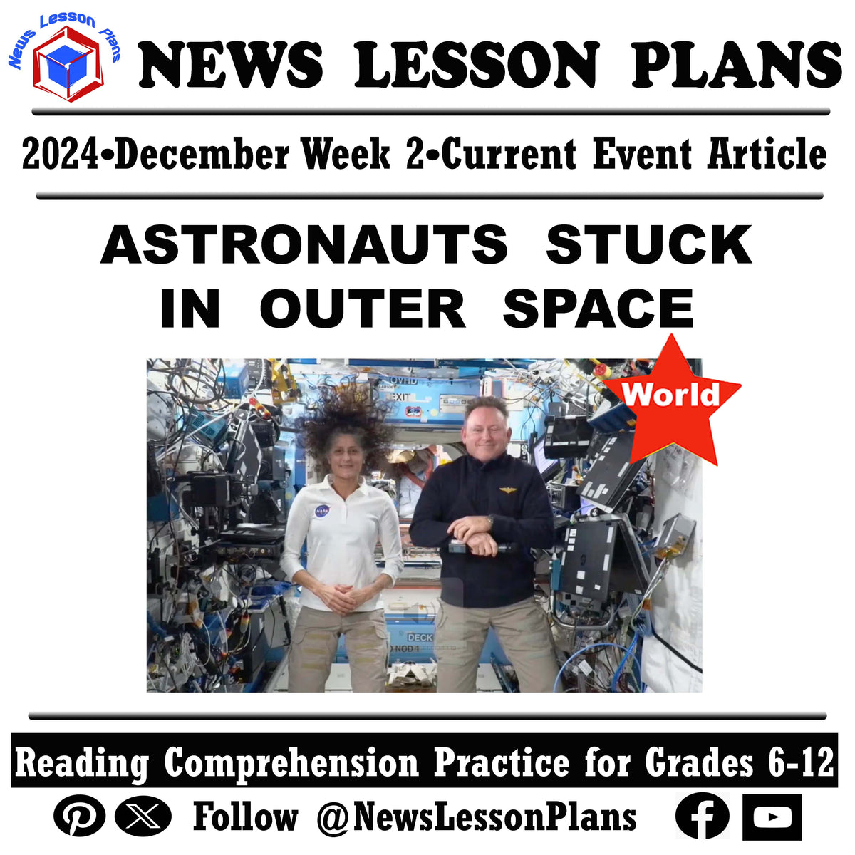 PDF Lesson Plan - NASA Astronauts Stuck at International Space Station ...