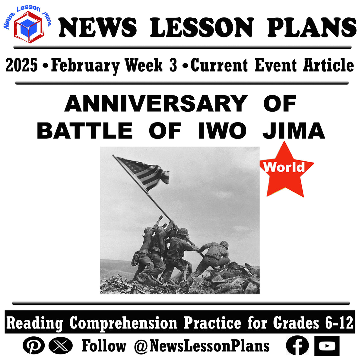 80th Anniversary of Battle of Iwo Jima - PDF Current Events for Reading ...