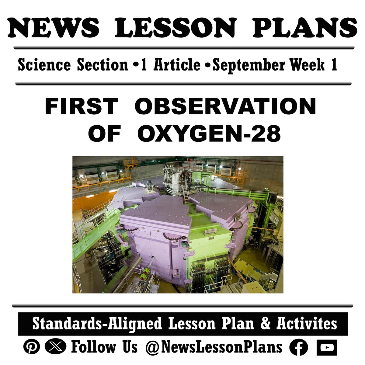 Current Events Lesson Plan - First Observation of Oxygen-28 – News ...