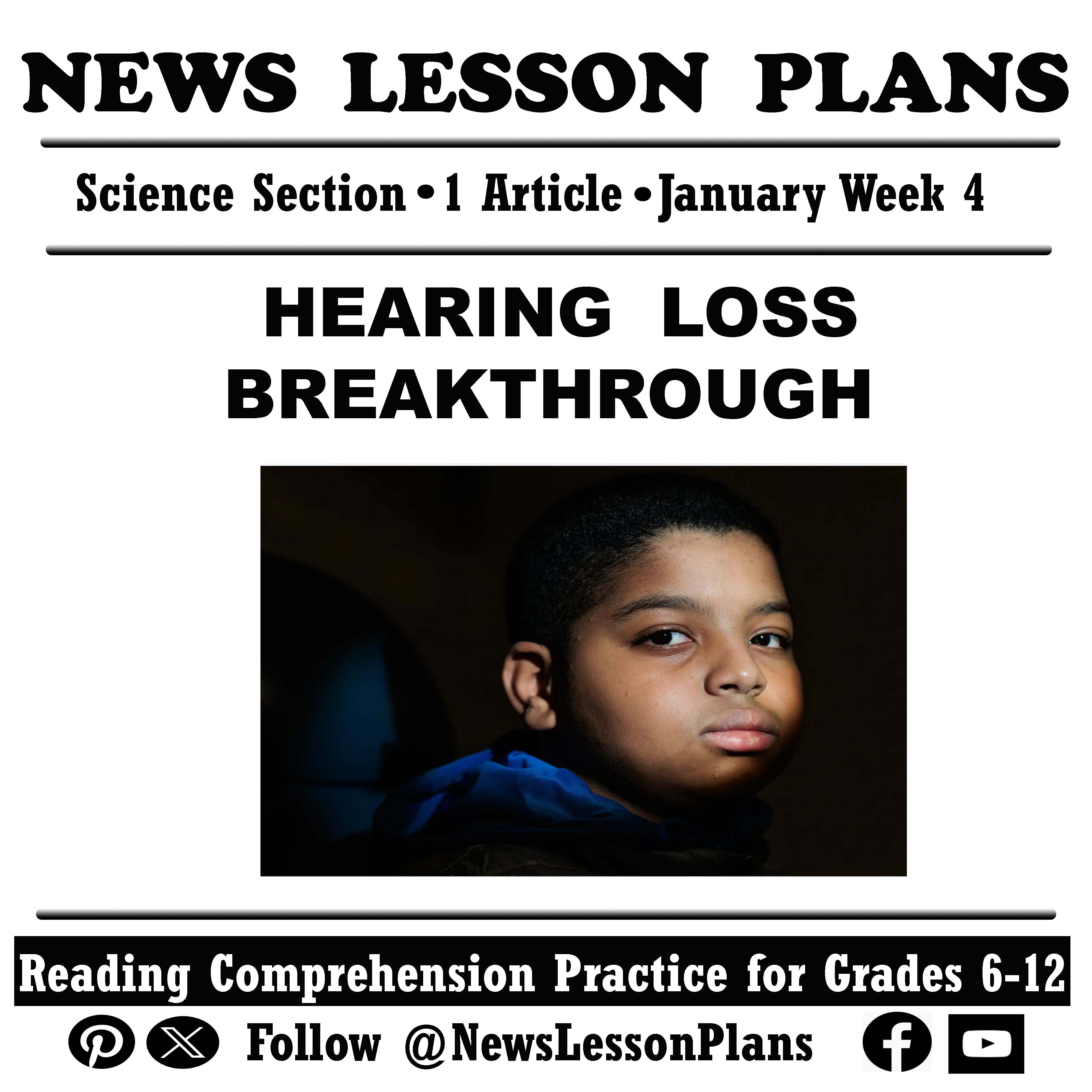 Hearing Loss Breakthrough_Current Events Lesson Plan for Reading ...
