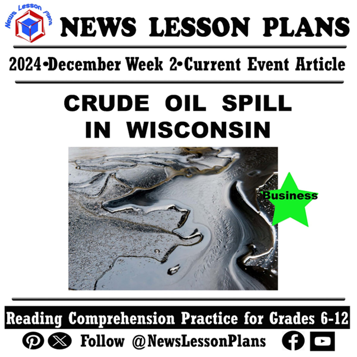 PDF Lesson Plan - Crude Oil Spill in Wisconsin – News Lesson Plans