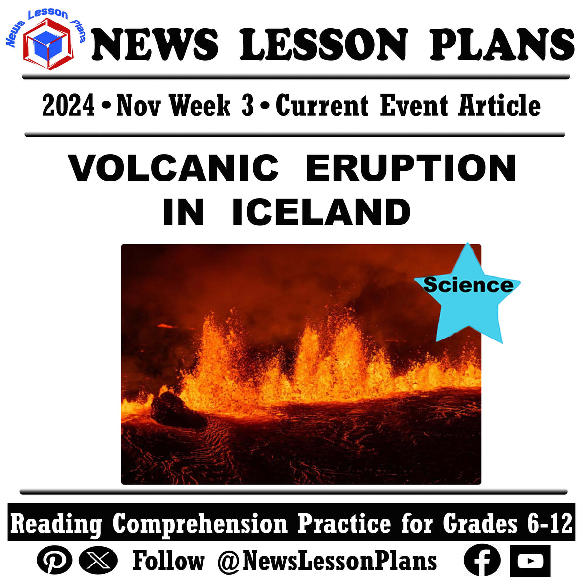 PDF Lesson Plan - Volcanic Eruption in Iceland – News Lesson Plans